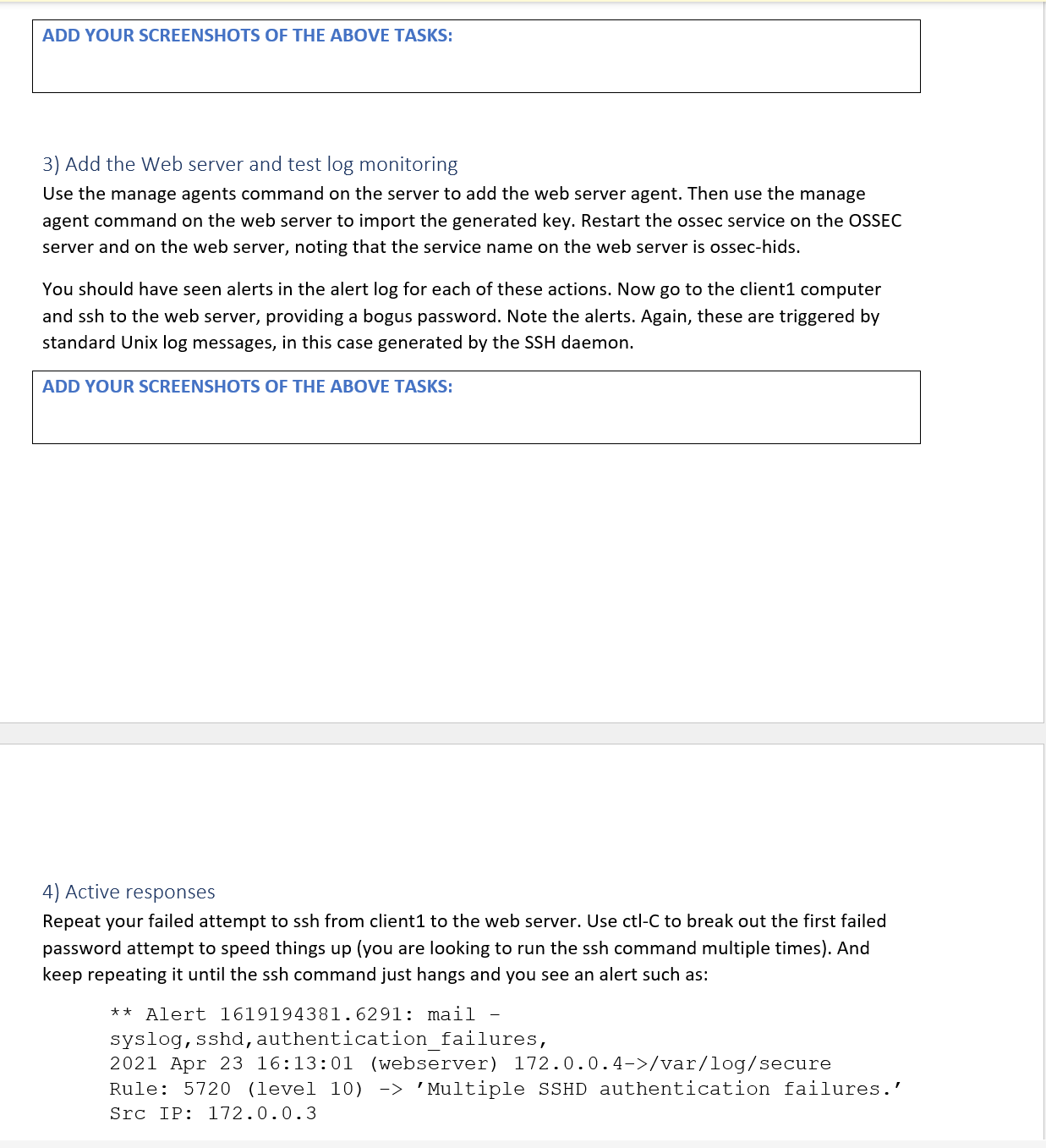 Solved 3) Add the Web server and test log monitoring Use the | Chegg.com