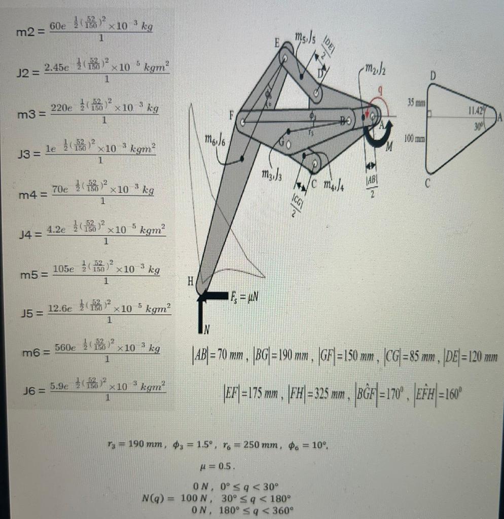 Solved The numerical values of the kinematic and | Chegg.com