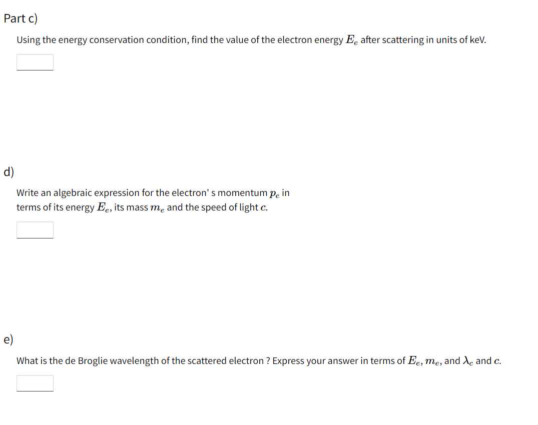Solved A photon with wavelength scatters off an electron at | Chegg.com