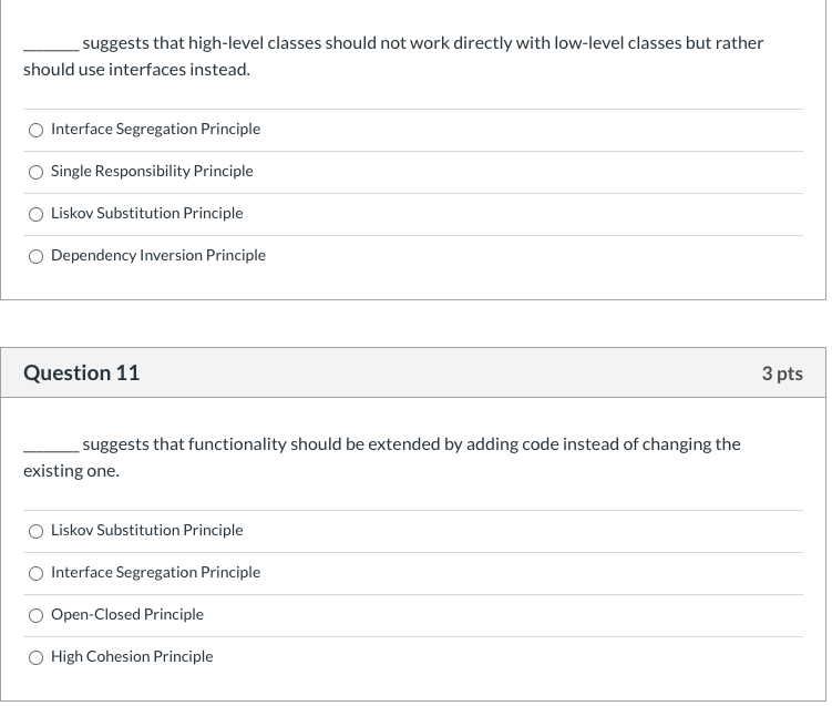 Solved suggests that high-level classes should not work | Chegg.com