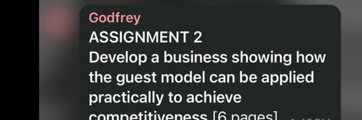 Solved by an EXPERT GodfreyASSIGNMENT 2Develop a business showing how ...