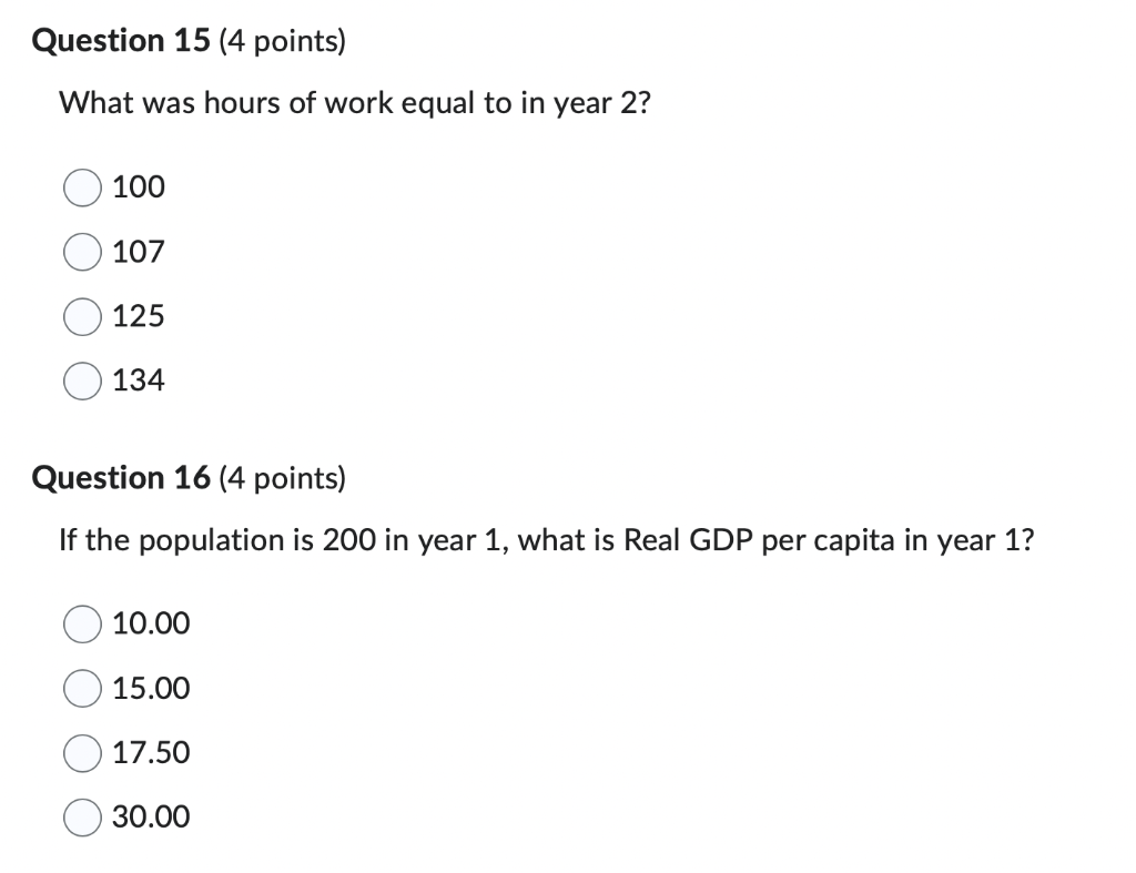 Solved Use the table below to answer the following | Chegg.com