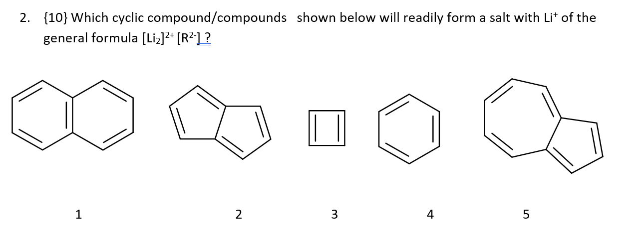 Solved {10} ﻿Which cyclic compounds shown below will readily | Chegg.com