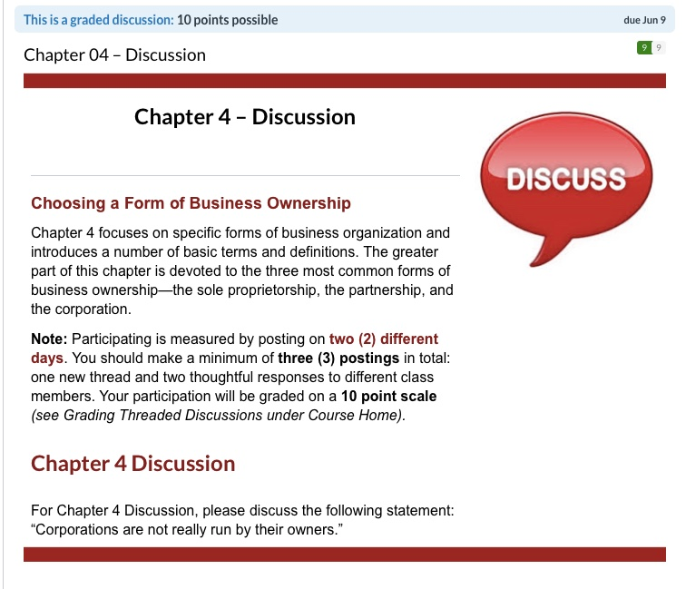 Solved This is a graded discussion: 10 points possible due | Chegg.com