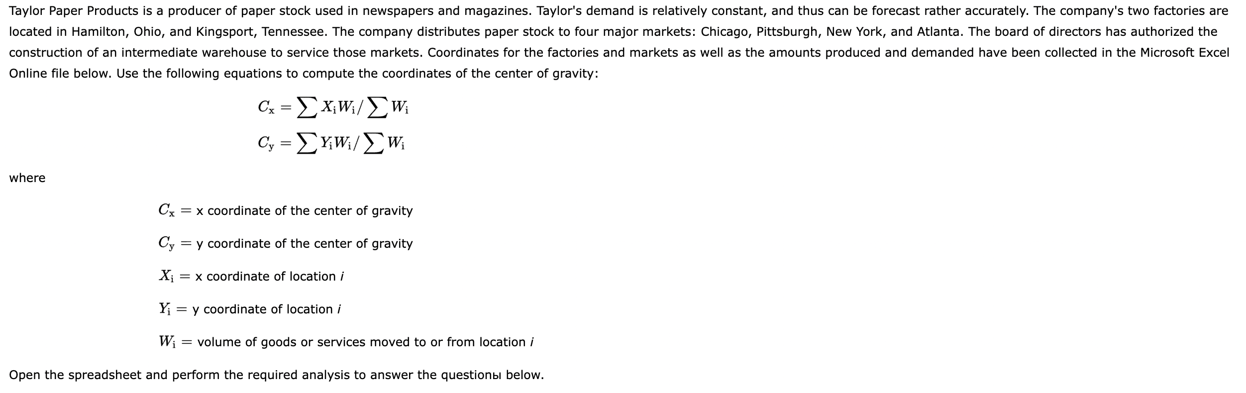 Solved Taylor Paper Products is a producer of paper stock | Chegg.com