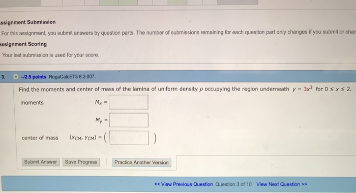 Solved ssignment Submission For this assignment, you submit | Chegg.com