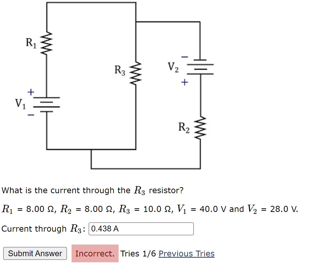 Solved What Is The Current Through The R3 Resistor R1