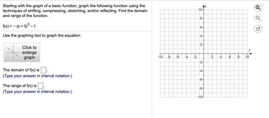 Solved Starting with the graph of a basic function, graph | Chegg.com