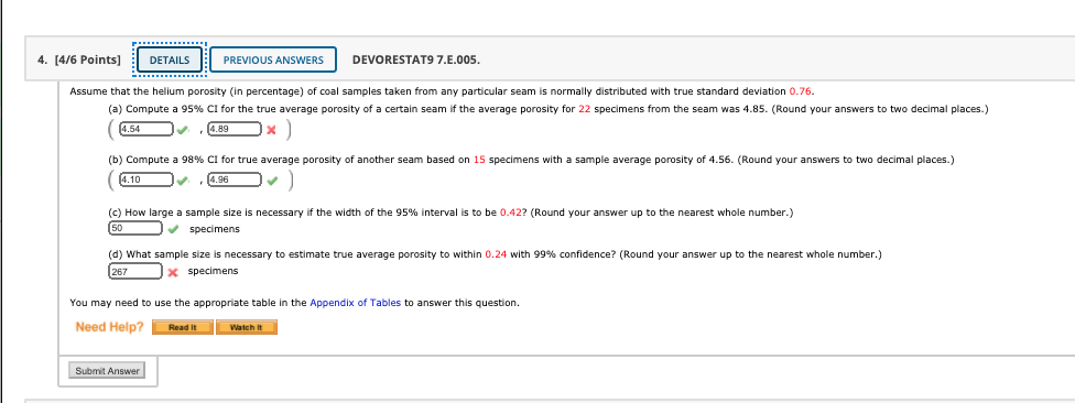 Solved 4. (4/6 Points] DETAILS PREVIOUS ANSWERS DEVORESTAT9 | Chegg.com