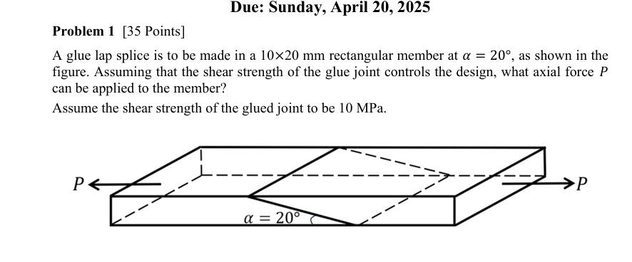 Solved Due: Sunday, April 20, 2025 ﻿Problem 1 [35 ﻿Points] | Chegg.com