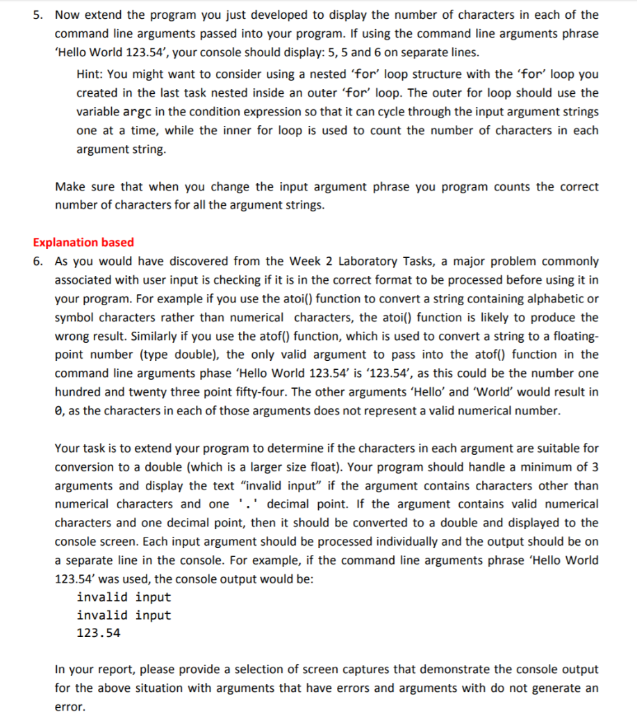 Solved 3. The argv variable is related to argc variable, | Chegg.com