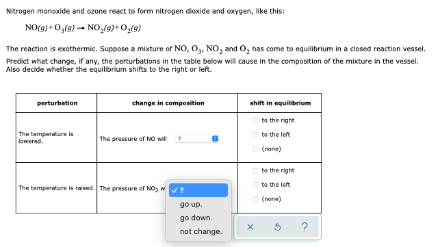 Solved Nitrogen monoxide and ozone react to form nitrogen | Chegg.com