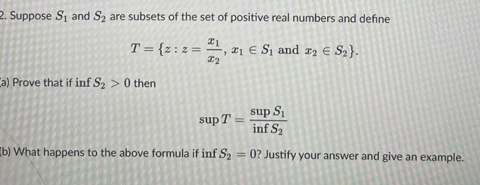Solved 2. Suppose S1 and S2 are subsets of the set of | Chegg.com