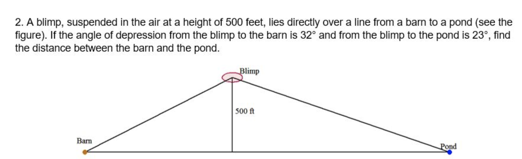 Solved 2. A blimp, suspended in the air at a height of 500 | Chegg.com Solved 2. A blimp, suspended in the air at a height of 500 | Chegg.com