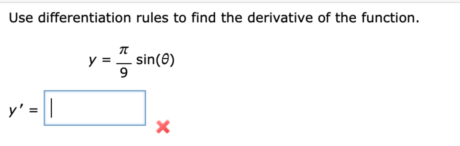 Solved Use differentiation rules to find the derivative of | Chegg.com