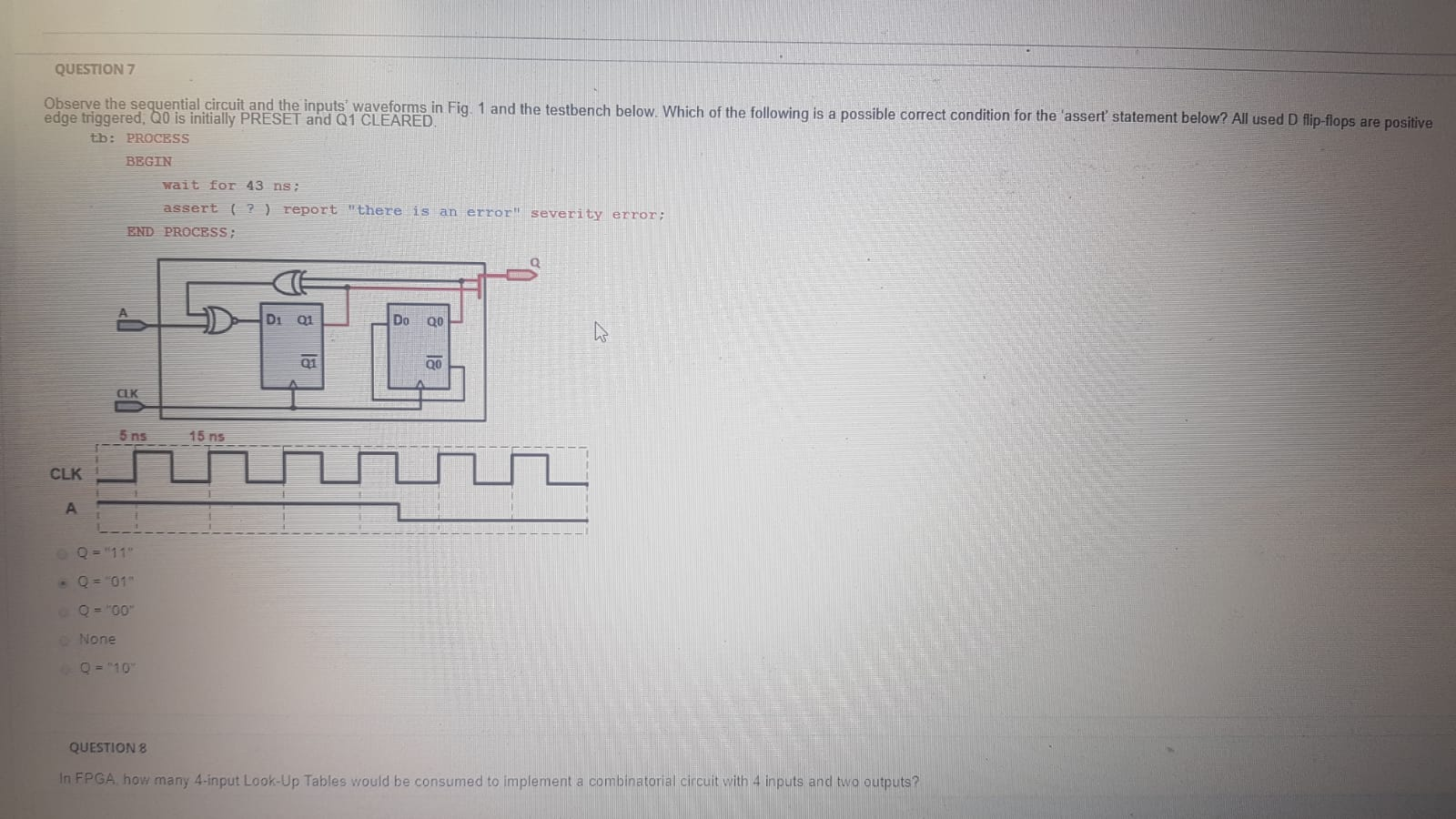 Solved QUESTIONS In FPGA, how many 4-input Look-Up Tables | Chegg.com
