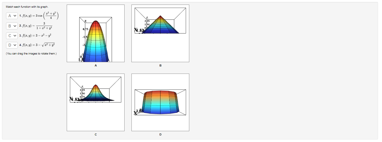 Solved Match each function with its graph. 1. | Chegg.com