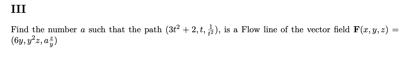 Solved Find the number a such that the path (3t2+2,t,t21), | Chegg.com