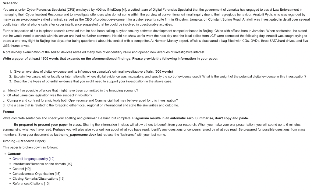 Solved costly international phone calls after cyber | Chegg.com