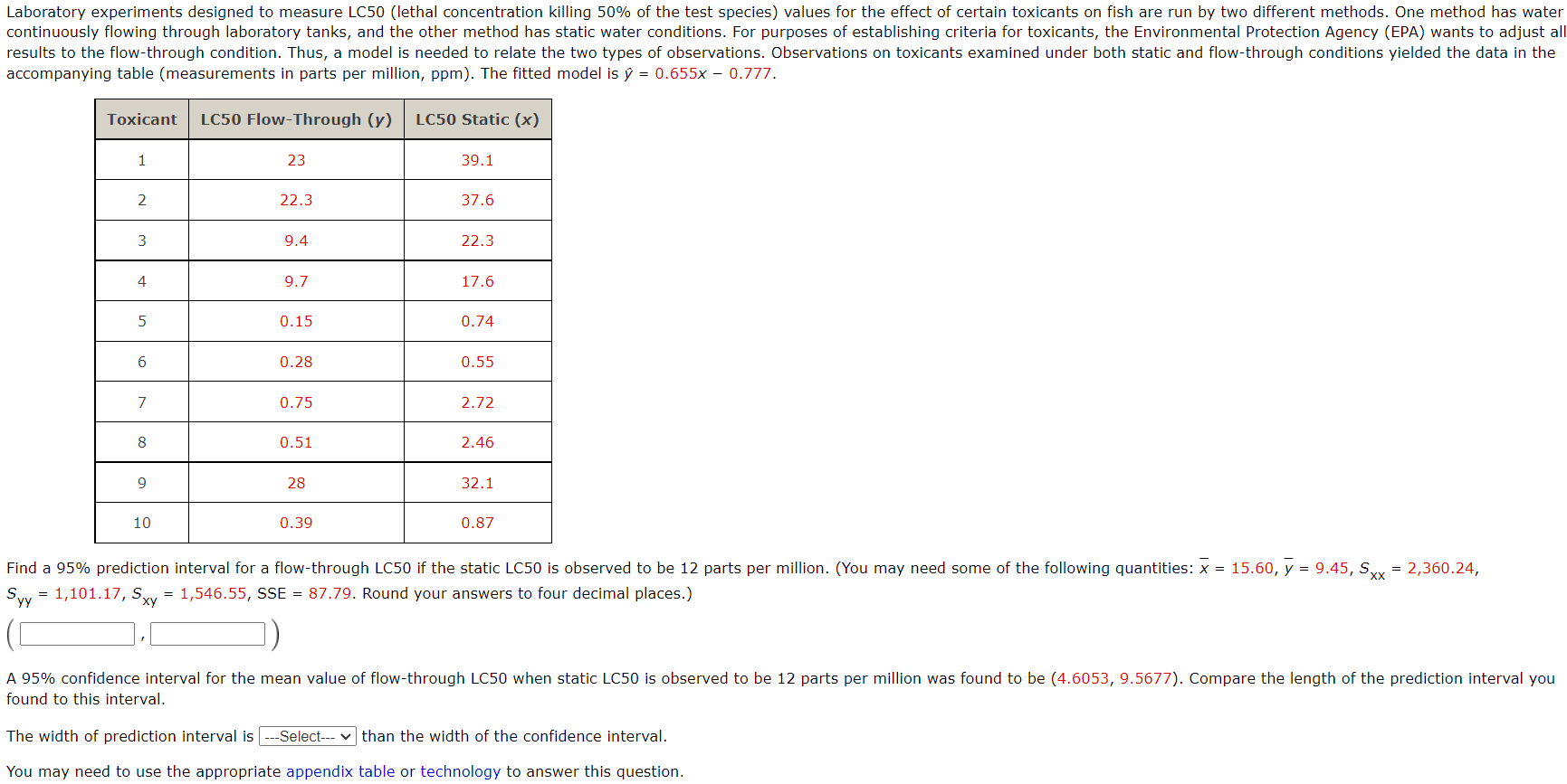 Solved Laboratory experiments designed to measure LC50 | Chegg.com