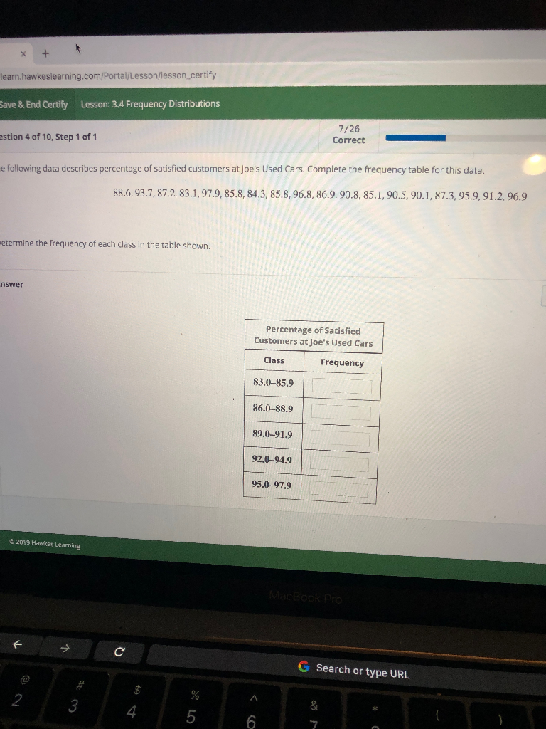 Solved learn.hawkeslearning.com/Portal/Lesson/lesson_certify | Chegg.com