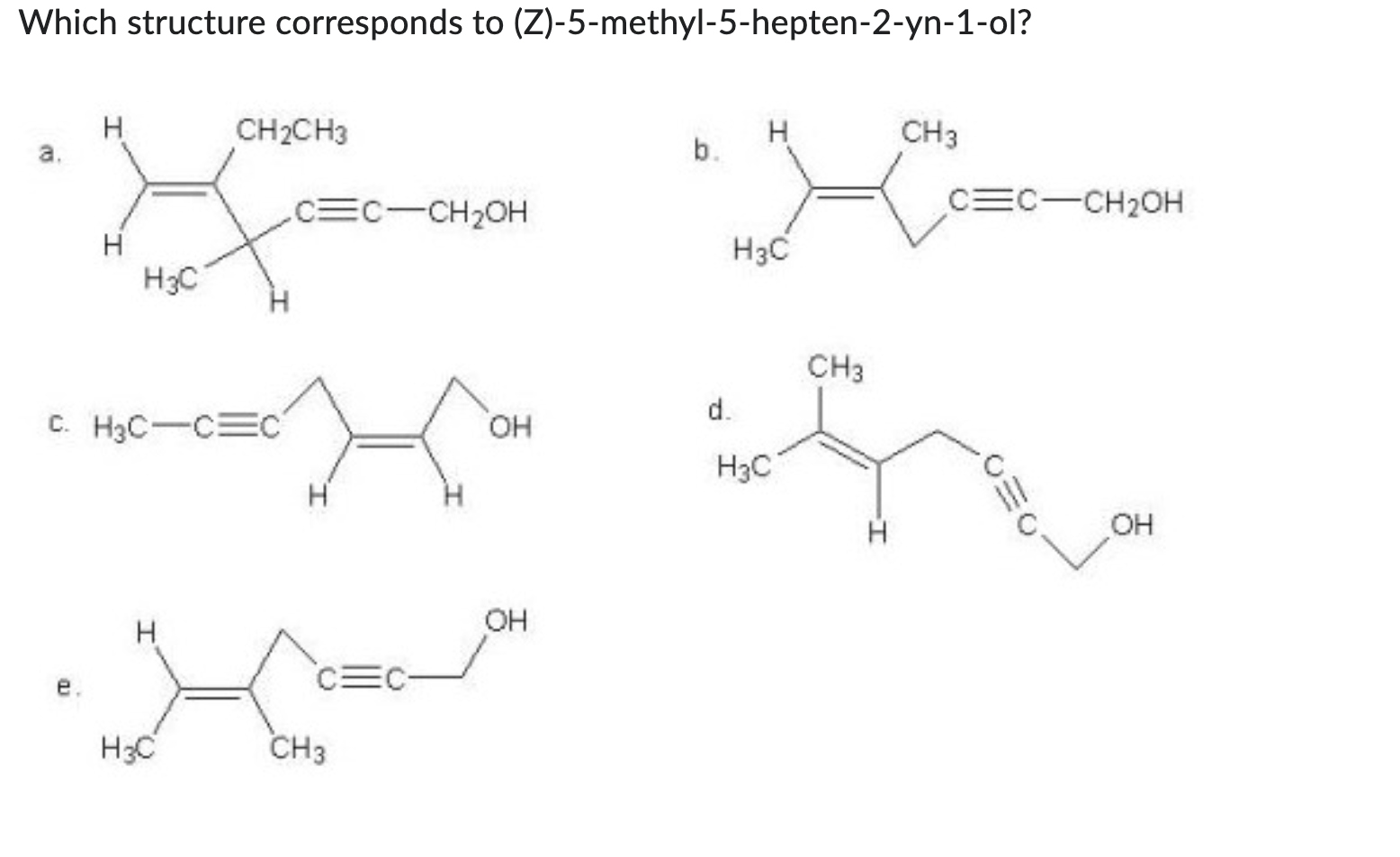 Solved Which structure corresponds to | Chegg.com
