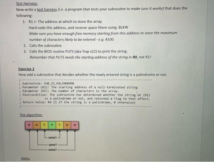 Solved In LC3, assemble three separate programs with | Chegg.com