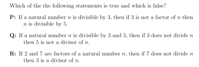 Solved Which of the the following statements is true and | Chegg.com