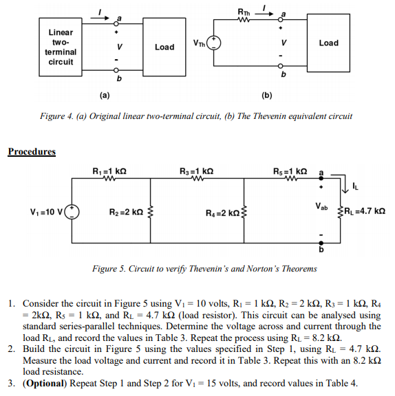 Solved Verification of Thevenin's Theorem The objective of | Chegg.com