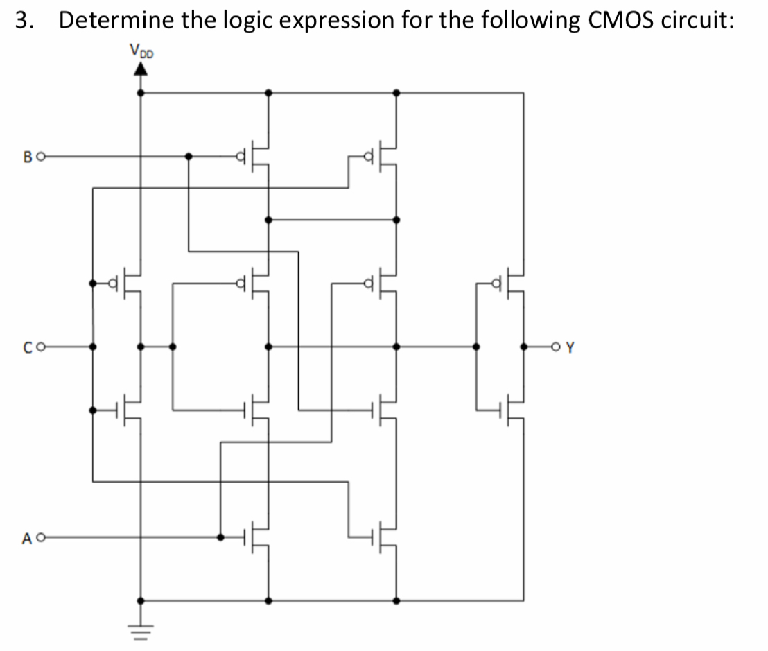 Solved 3. Determine the logic expression for the following | Chegg.com