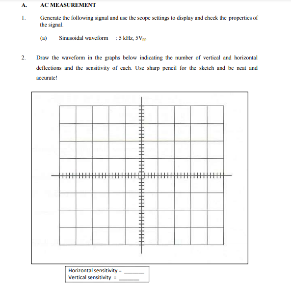 Solved A. VOLTAGE AND CURRENT MEASUREMENT 1. Construct the | Chegg.com