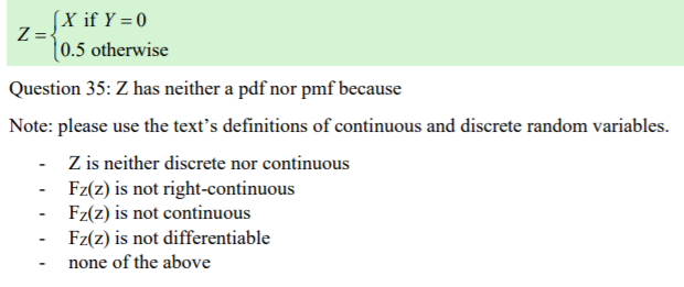 Solved A probability distribution is defined by its cdf. A | Chegg.com
