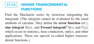 Solved HIGHER TRANSCENDENTAL FUNCTIONS Find the Maclaurin | Chegg.com