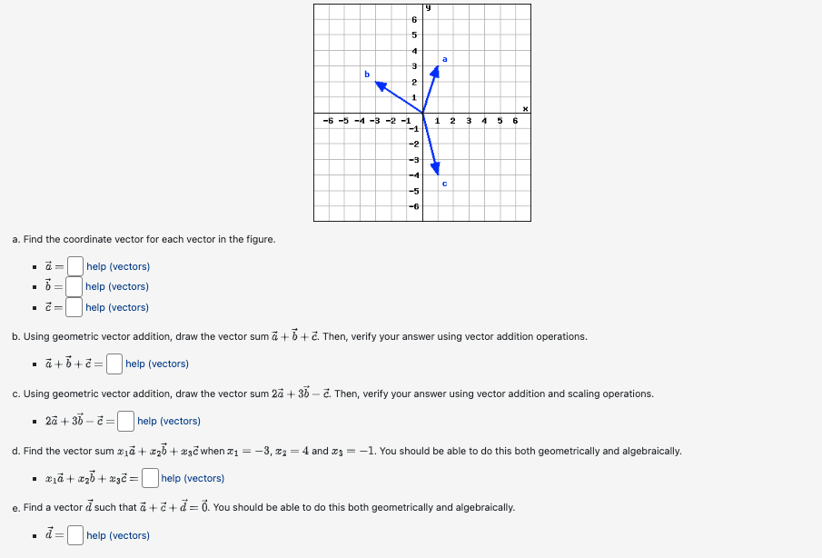 Solved a. ﻿Find the coordinate vector for each vector in the | Chegg.com