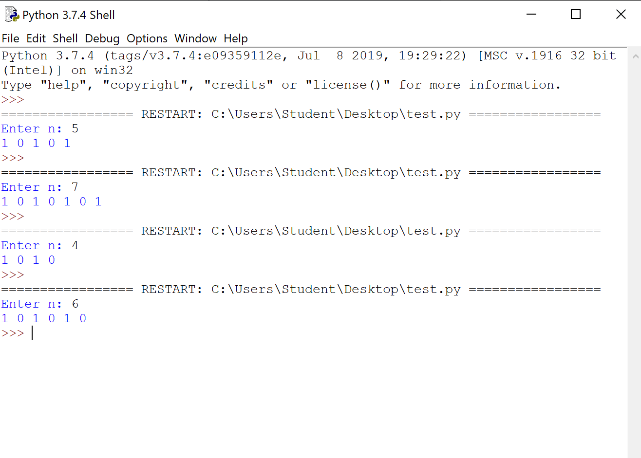 Solved Alternate Consider the series of alternating 1s and | Chegg.com