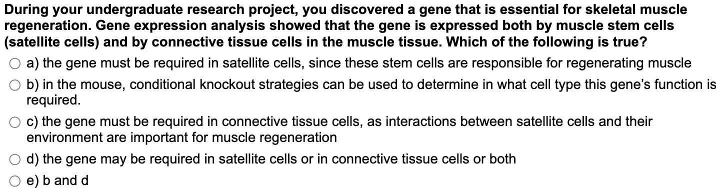 Solved During your undergraduate research project, you | Chegg.com