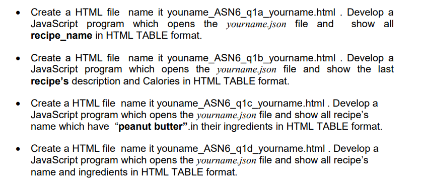 { "title": "Weekend Fun Snacks", "notes": "Need | Chegg.com