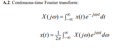Solved Using the continuous-time Fourier transform equation | Chegg.com