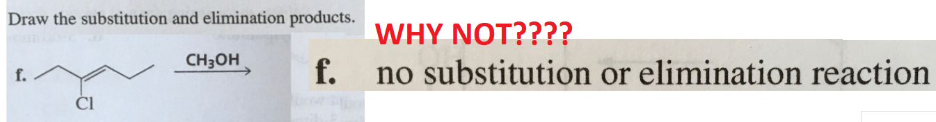 Solved Draw the substitution and elimination products. CH3OH | Chegg.com