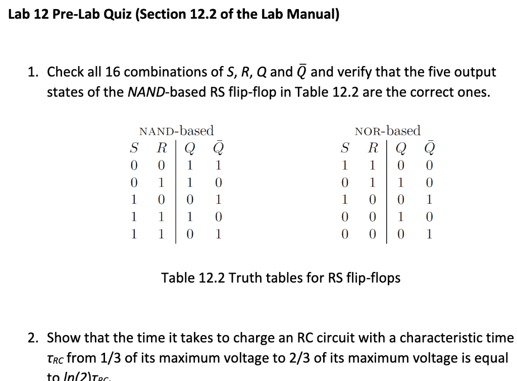 Solved Lab 12 Pre-Lab Quiz (Section 12.2 of the Lab Manual) | Chegg.com