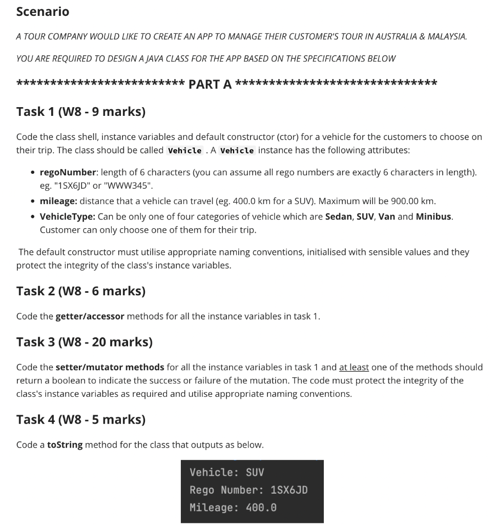 Solved Scenario A TOUR COMPANY WOULD LIKE TO CREATE AN APP | Chegg.com