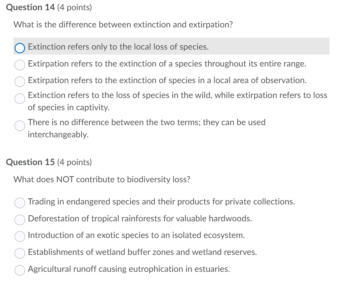 Solved Question 14 (4 points) What is the difference between | Chegg.com