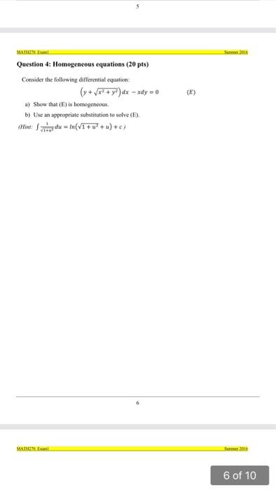 Solved Question 3: Bernoulli's equation (20 pts) Use an | Chegg.com