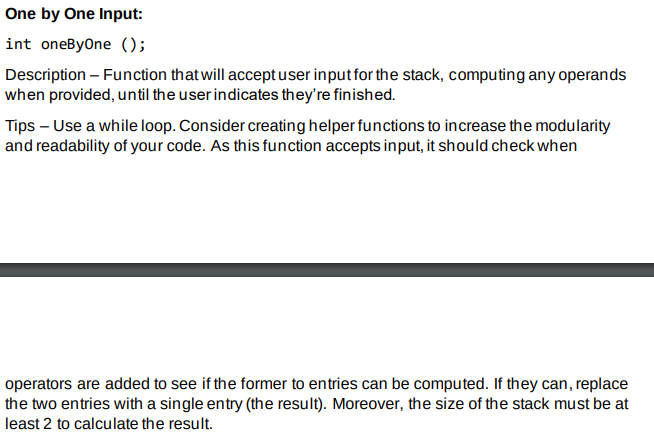 How do you work on Reverse Polish Notations in C | Chegg.com