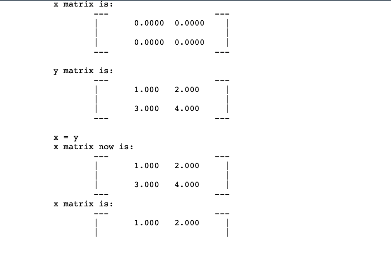 Solved x matrix is: y matrix is: ∣1.0003.0002.0004.000 x=y x | Chegg.com