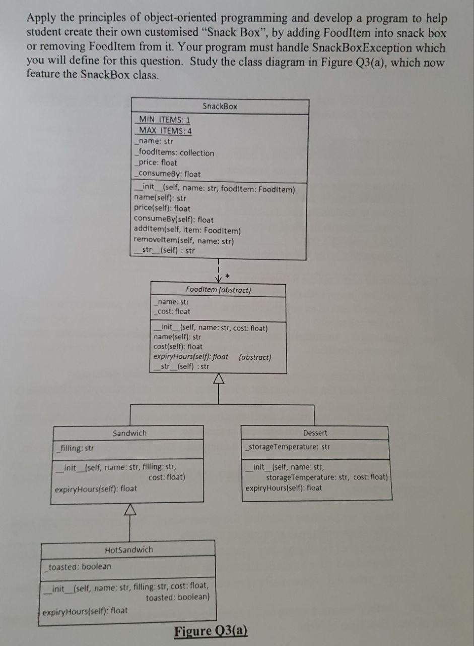 Solved Python Question Q3a Write A Python Class