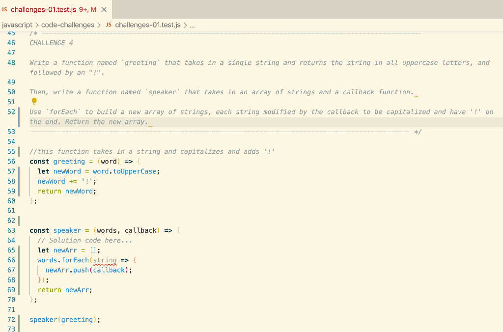 Solved This is in JAVASCRIPT and must use .forEach as stated | Chegg.com