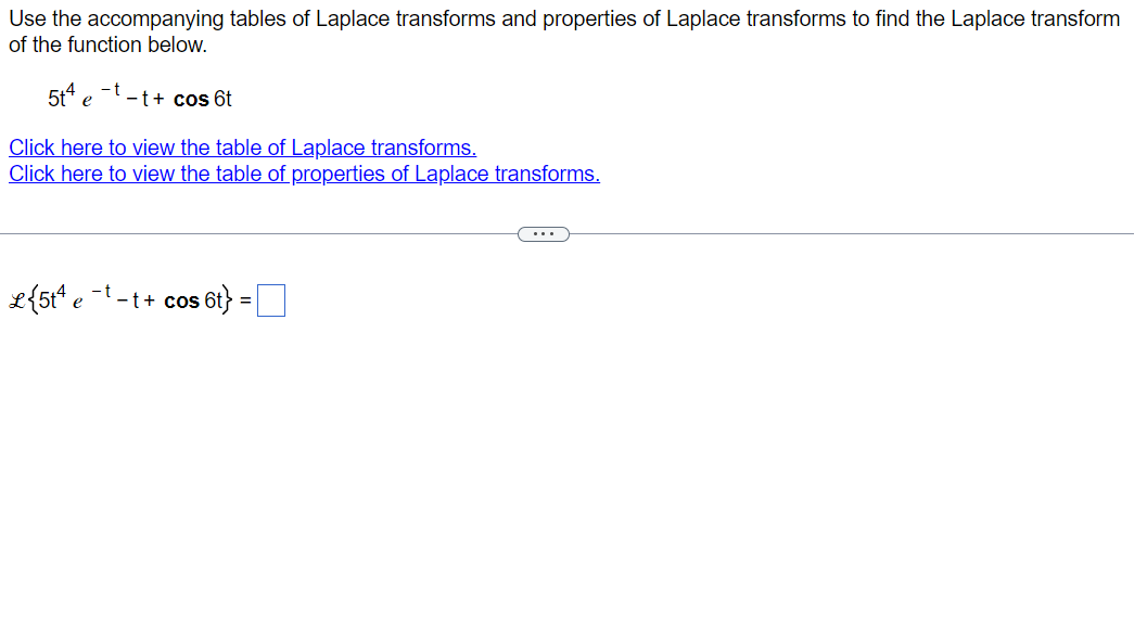 Solved Use the accompanying tables of Laplace transforms and | Chegg.com