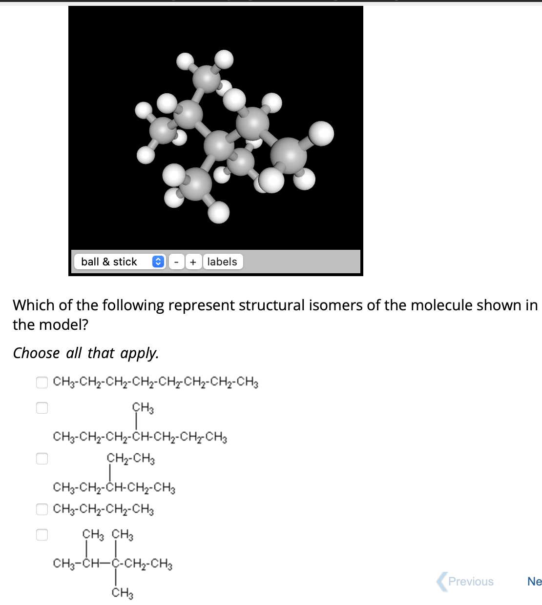 Solved Which of the following represent structural isomers | Chegg.com