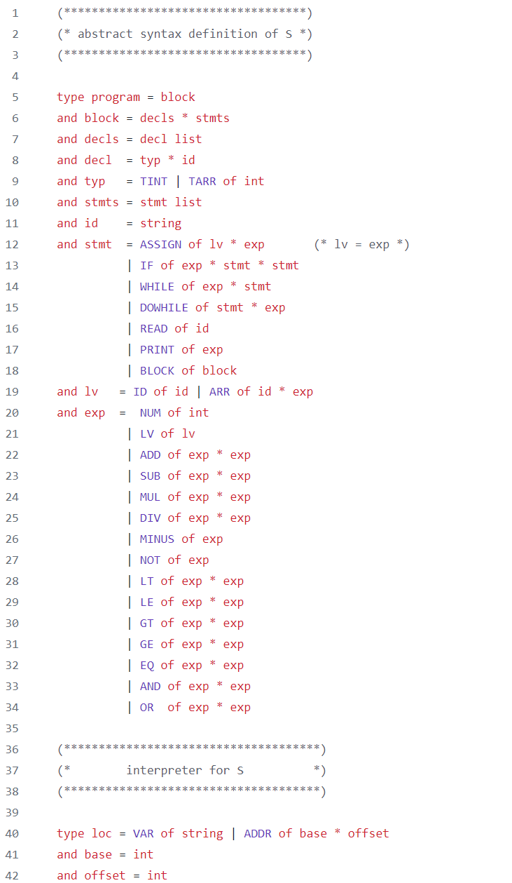 Solved Making translator.ml and optimizer.ml(from given | Chegg.com